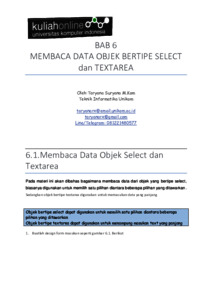 Penggunaan Input Data Select Dan Textarea Pada Html Dan Javascript - Repository